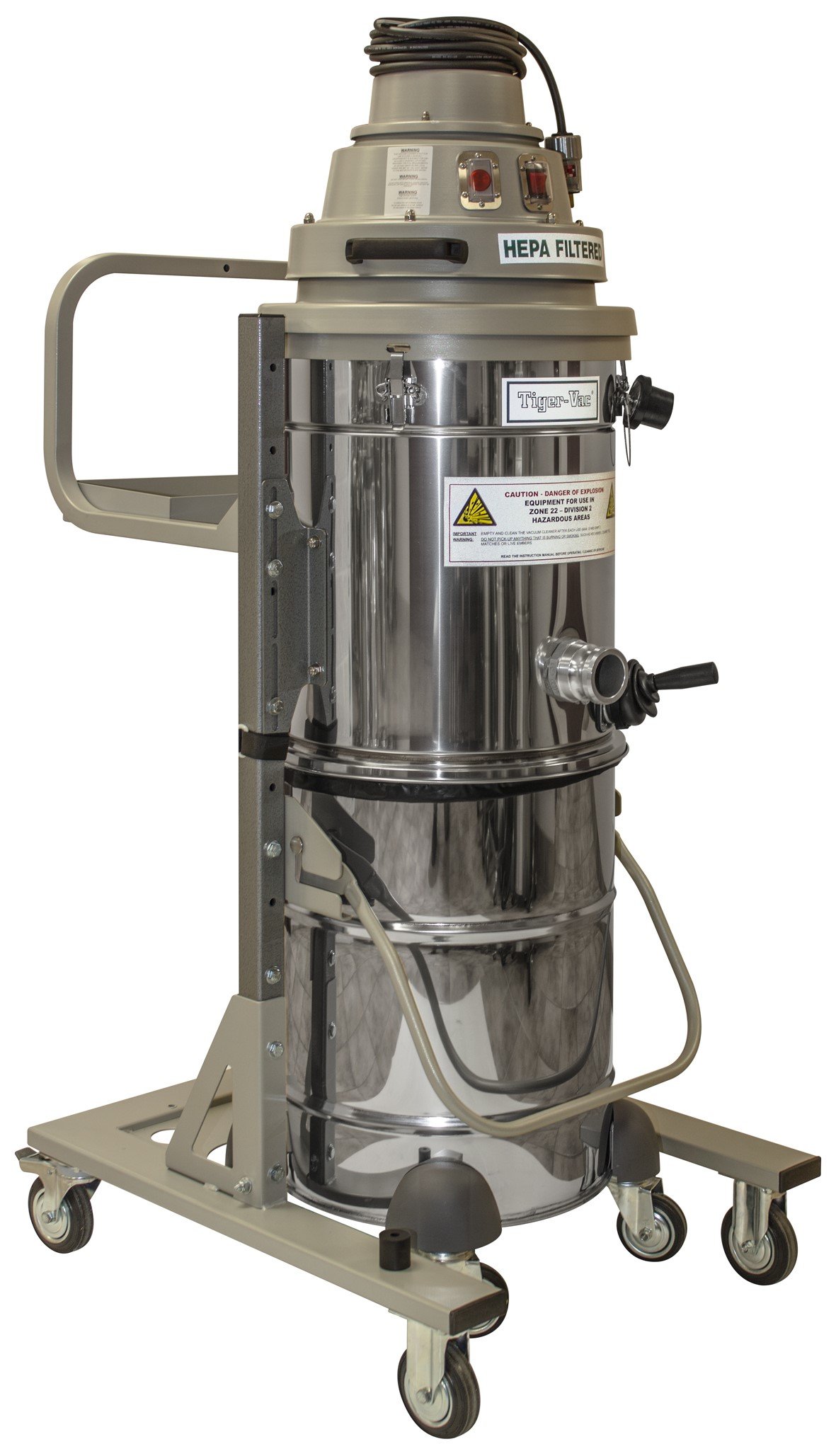 Tiger-Vac C-55L EX DT HD CART (MFS) - Industrial Vacuums - Particulair